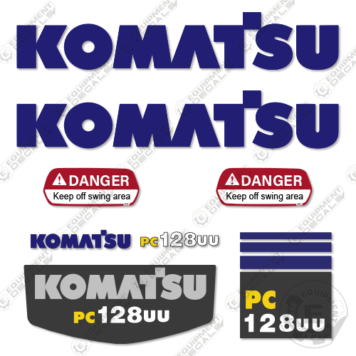 Fits Komatsu PC128UU-2EO Decal Kit Excavator – Equipment Decals