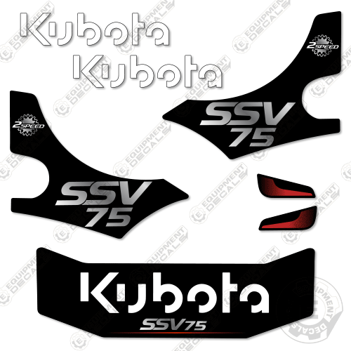 Fits Kubota SSV75 Decal Kit Skid Steer (2022+) – Equipment Decals