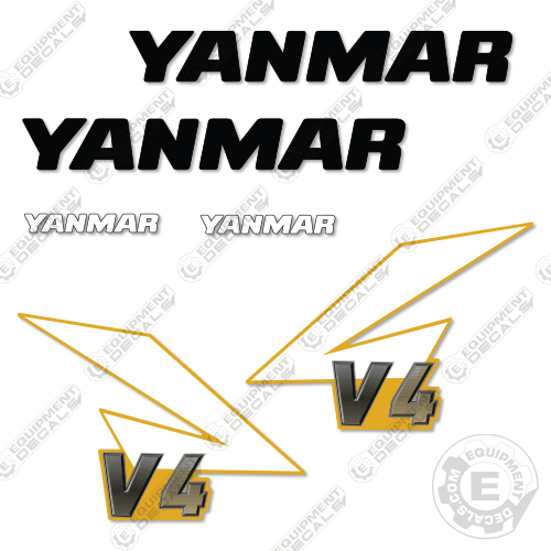 Fits Yanmar V4-7 Decal Kit Wheel Loader – Equipment Decals
