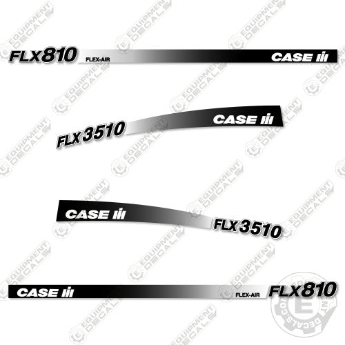 Fits Case 3510 Decal Kit Air Flow Floater (With FLX810) – Equipment Decals
