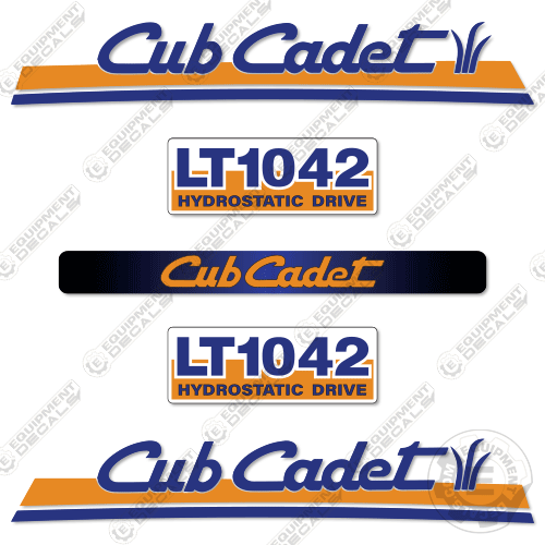 Fits Cub Cadet Lt1042 Decal Kit Riding Mower Equipment Decals
