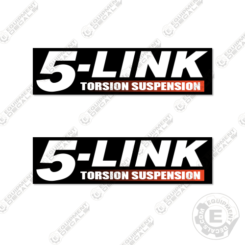 Fits 5-Link Torsion Supsension Decal Kit (Set of 2) – Equipment Decals