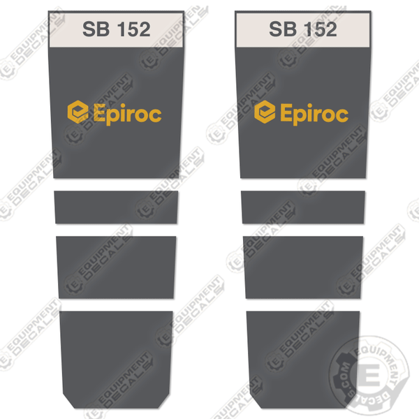 Fits Epiroc SB152 Decal Kit Hammer – Equipment Decals