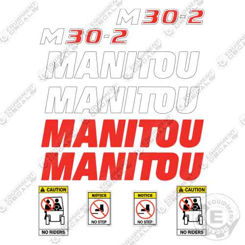 Fits Manitou M30-2 Decal Kit Forklift – Equipment Decals
