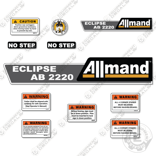Fits Allmand AB2220 Decal Kit Arrow Board – Equipment Decals