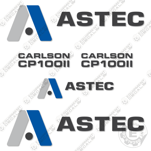 Fits Astec Carlson CP100II Decal Kit Paver – Equipment Decals
