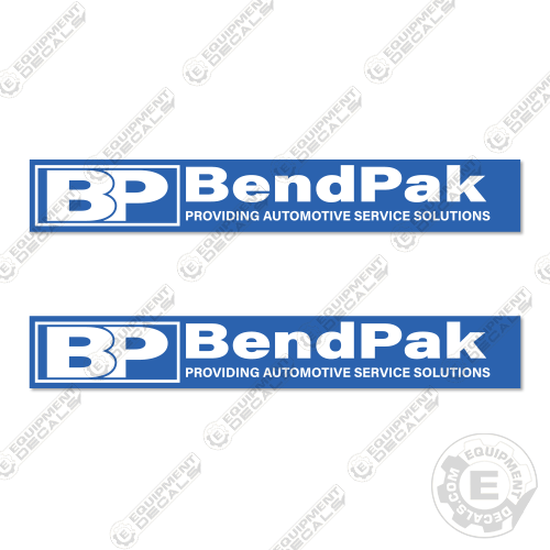 Fits Bendpak Car Lift Logo Decals - 17" – Equipment Decals