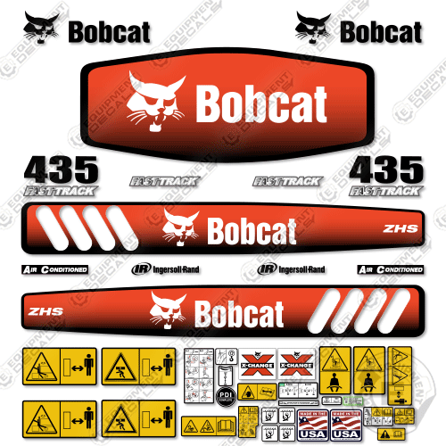 Fits Bobcat 435 Decal kit FastTrack Mini Excavator – Equipment Decals