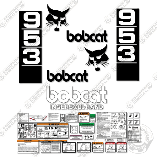 Fits Bobcat 953 Skid Steer Decal Kit – Equipment Decals
