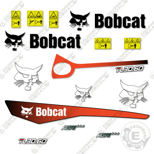 Fits Bobcat TL30.60 Decal Kit Telehandler – Equipment Decals