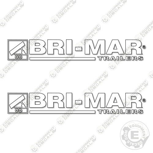 Fits Bri-Mar Decal Kit Trailer (21" Wide) – Equipment Decals