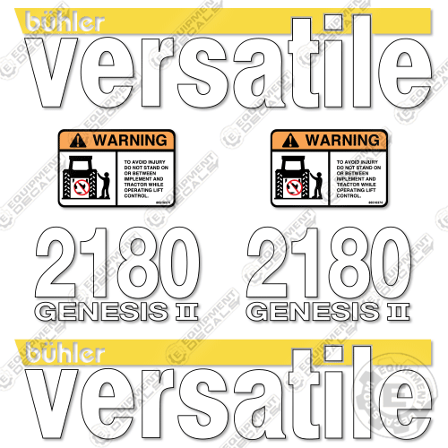 Fits Buhler Versatile 2180 Genesis 2 Decal Kit Tractor – Equipment Decals