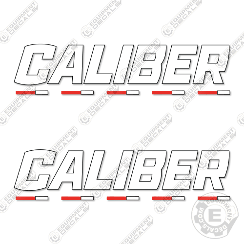 Caliber Decal Kit Trailer - 25" Logos – Equipment Decals