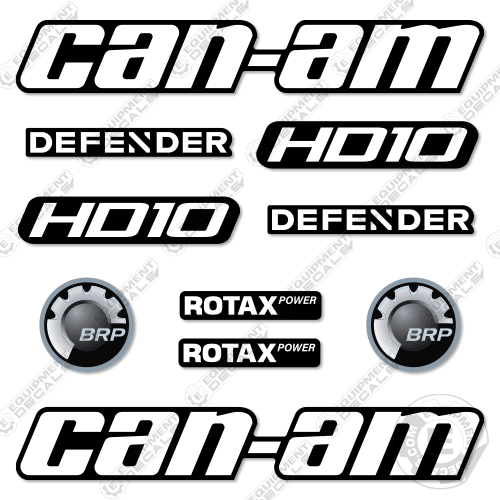 Fits Can-Am Defender XT HD10 Decal Kit ATV – Equipment Decals