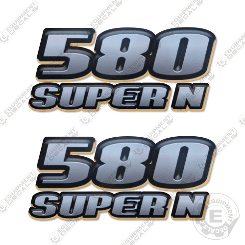 Fits Case 580 Super N Number Decal Kit (Set of 2) – Equipment Decals
