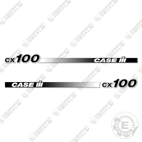 Fits Case CX100 Decal Kit Tractor (Straight Stripes) – Equipment Decals