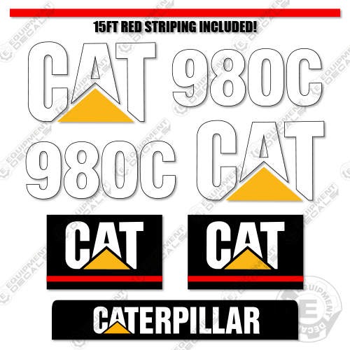 Fits Caterpillar 980C Decal Kit Wheel Loader - CUSTOM – Equipment Decals