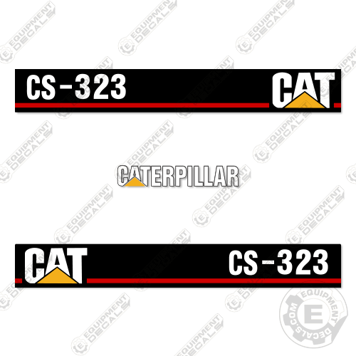 Fits Caterpillar CS323 Decal Kit Roller – Equipment Decals
