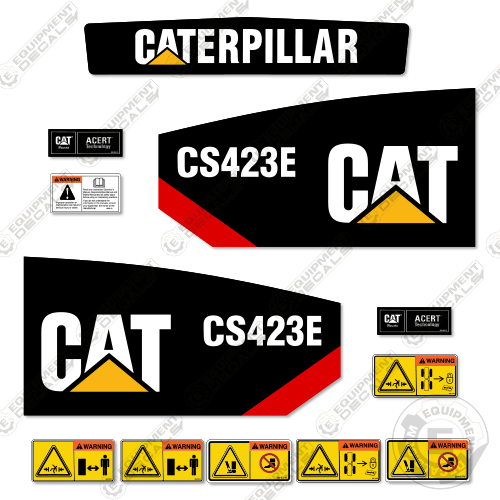 Fits Caterpillar CS423E Decal Kit Roller – Equipment Decals