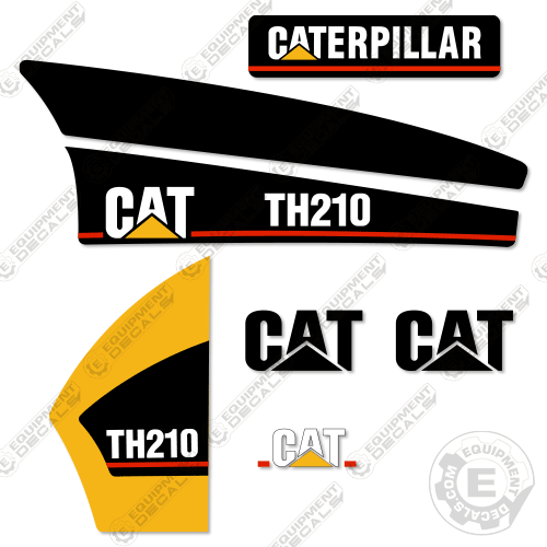 Fits Caterpillar TH210 Telehandler Decal Kit – Equipment Decals