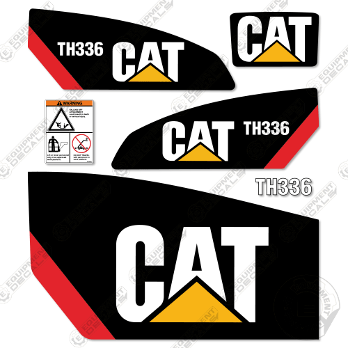 Fits Caterpillar TH336 Telehandler Decal Kit – Equipment Decals