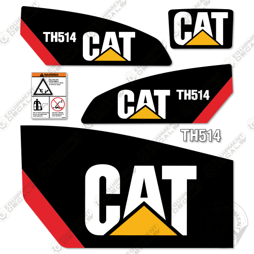 Fits Caterpillar TH514 Telehandler Decal Kit – Equipment Decals