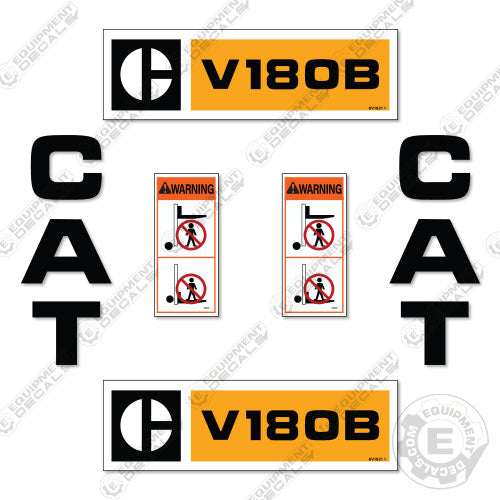 Fits Caterpillar V180B Decal Kit Forklift – Equipment Decals