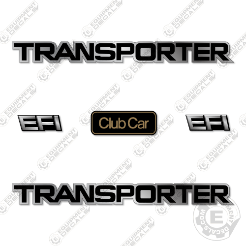 Fits Club Car Transporter Decal Kit Golf Cart – Equipment Decals