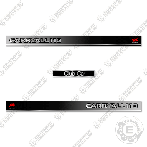Fits Club Car Carryall 113 Decal Kit Golf Cart – Equipment Decals