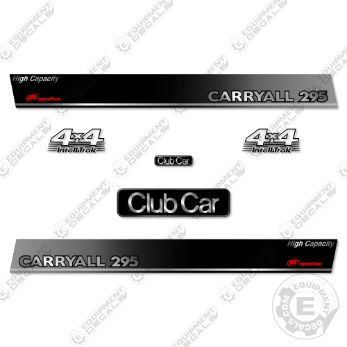 Fits Club Car Carryall 295 Decal Kit Golf Cart – Equipment Decals