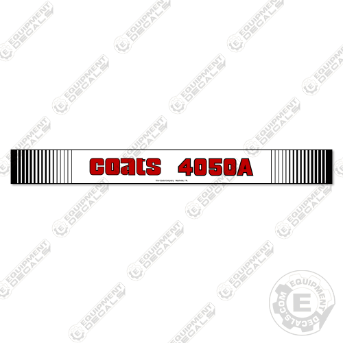 Fits Coats 4050A Decal Tire Changer – Equipment Decals