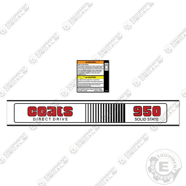 Fits Coats 950 Decal Kit Wheel Balancer – Equipment Decals