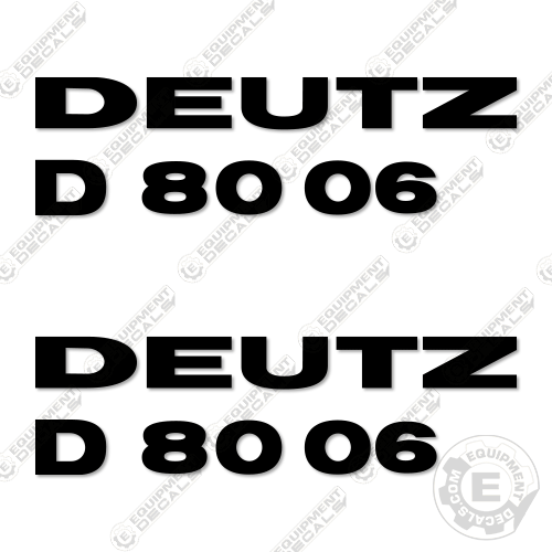 Fits Deutz D8006 Decal Kit Tractor – Equipment Decals