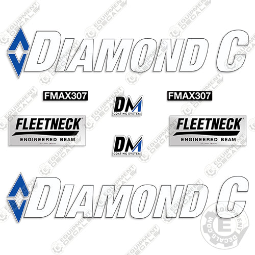 Diamond C FMAX 307 Trailer Decal Kit – Equipment Decals