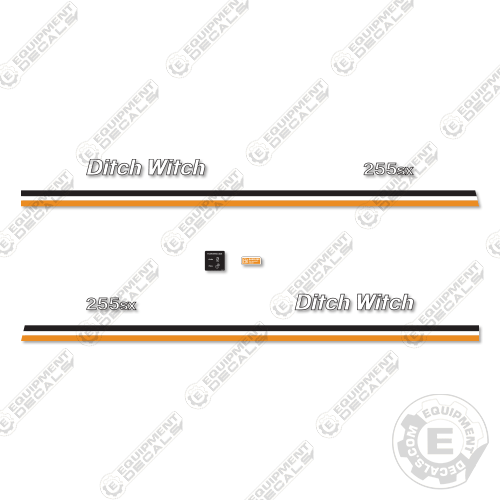 Fits Ditch Witch 255SX Decal Kit Vibratory Cable Plow – Equipment Decals