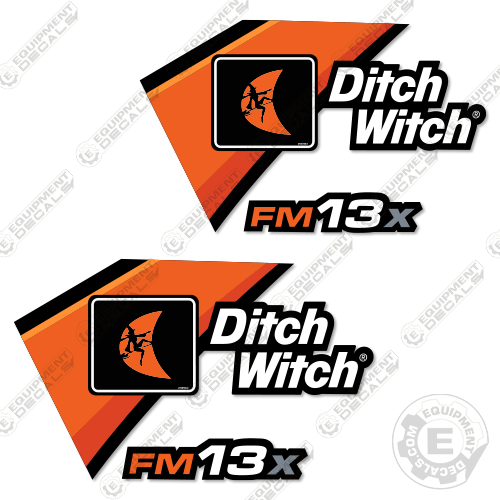 Fits Ditch Witch FM13X Decal Kit Fluid Manager – Equipment Decals