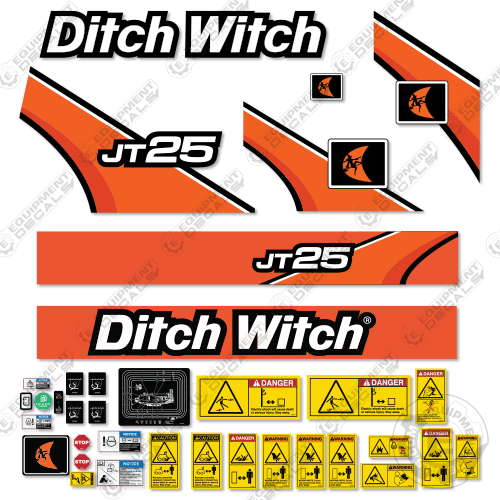 Fits Ditch Witch JT25 Decal Kit Directional Drill – Equipment Decals
