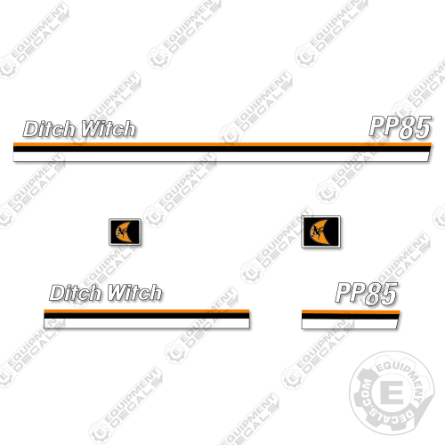 Fits Ditch Witch PP85 Decal Kit Power Pac – Equipment Decals