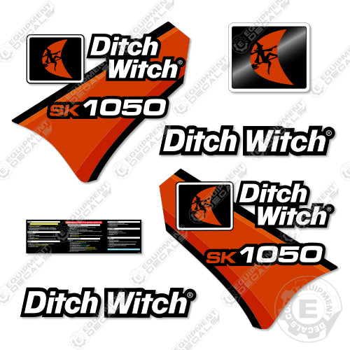 Fits Ditch Witch Sk1050 Decal Kit Standing Skid Steer – Equipment Decals