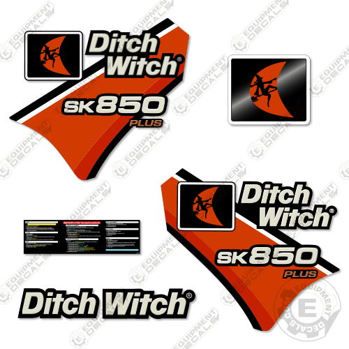 Fits Ditch Witch SK850 Plus Decal Kit Standing Skid Steer – Equipment Decals