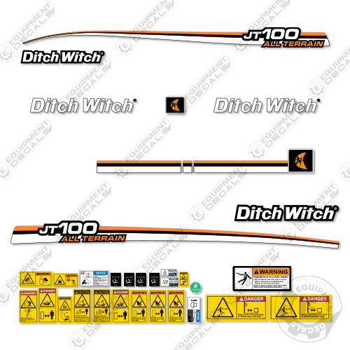 Fits Ditch Witch JT100 All Terrain Decal Kit Directional Drill ...