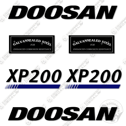 Fits Doosan XP200 Decal Kit Compressor – Equipment Decals