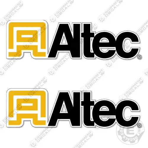 Fits Altec Logo Decals - 23" Set of 2 – Equipment Decals