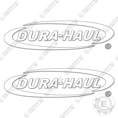 Fits Dura-Tech Decal Kit Trailer 48" Logos – Equipment Decals