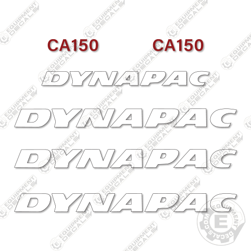 Fits Dynapac CA150 Decal Kit Roller – Equipment Decals