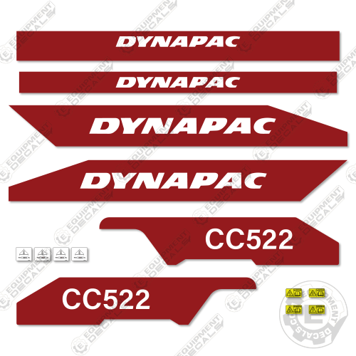 Dynapac CC522 Decal Kit Roller – Equipment Decals