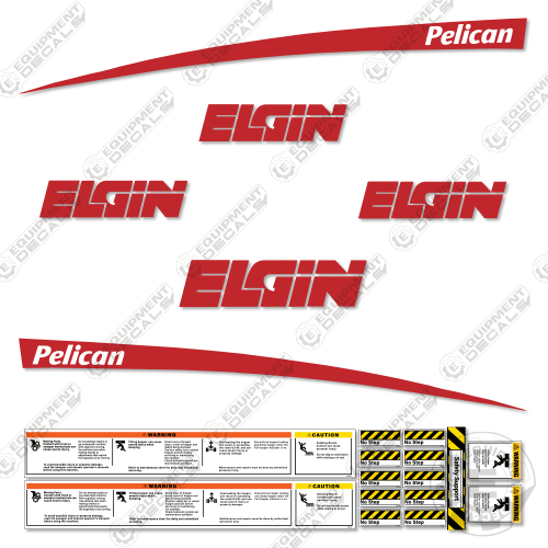 Fits Elgin Pelican Street Sweeper Decal Kit – Equipment Decals
