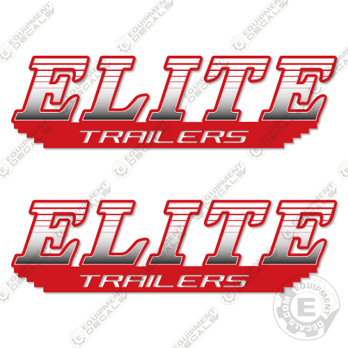 Fits Elite Trailers Decal Kit Trailer 36" Logos – Equipment Decals