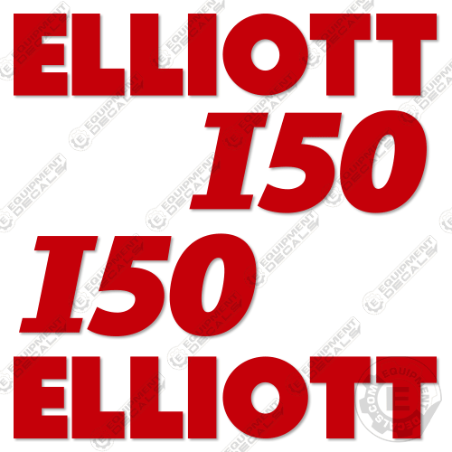Fits Elliott I50 Decal Kit Crane Truck - RED – Equipment Decals