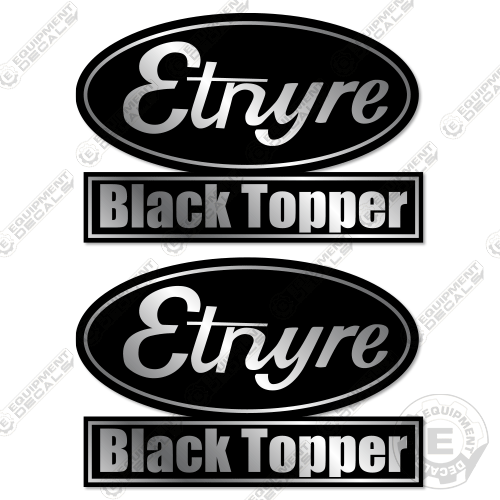 Fits Etnyre Black-Topper Decal Kit Asphalt Distributor (Black/Chrome ...